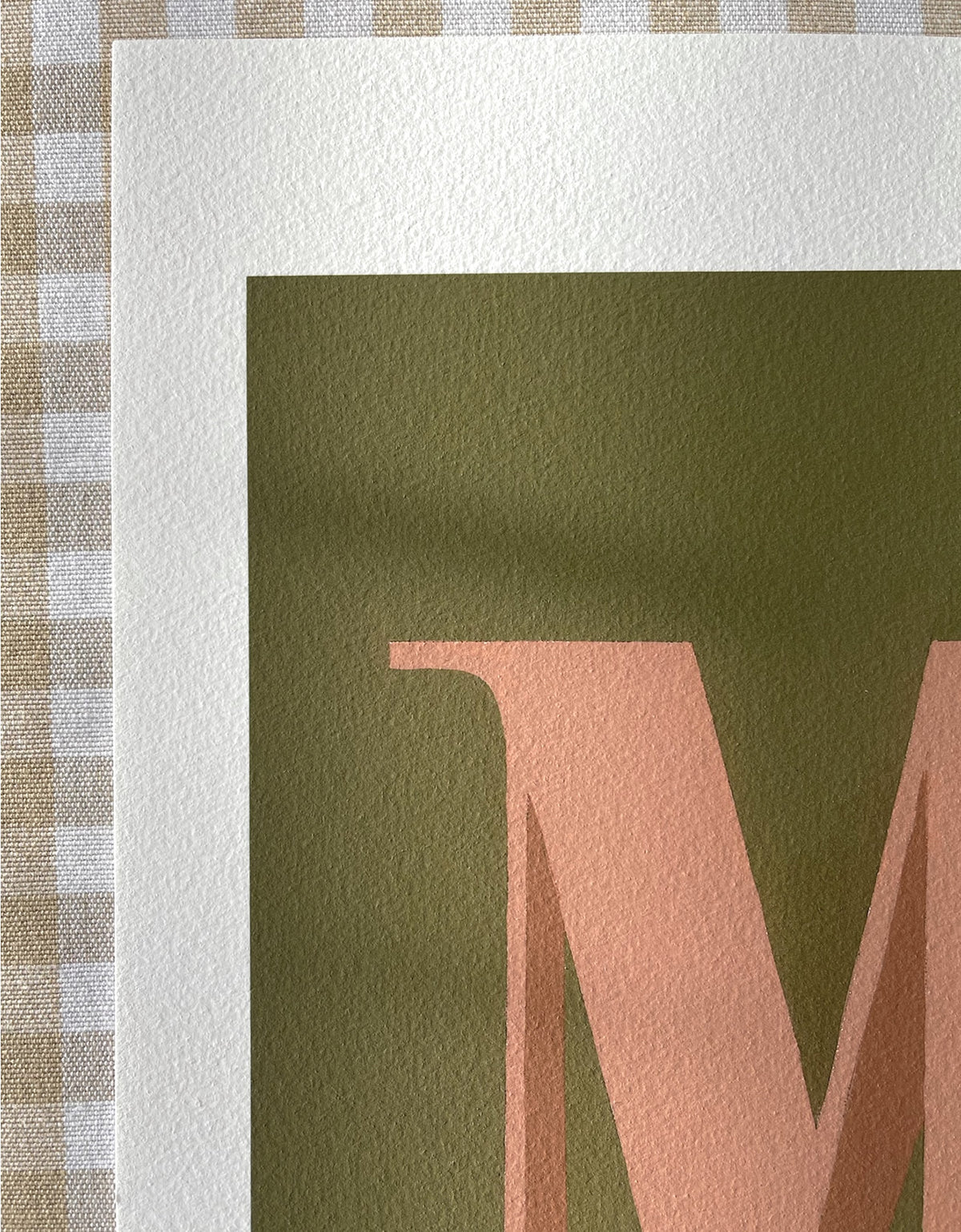 Typography Prints in Mushy Pea Rose - Letter M - allthethings. | All ...